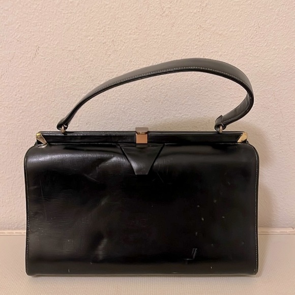 Dorian | Bags | Vintage Dorian Black Leather Hand Bag | Poshmark